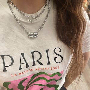 Lightning Necklace, Thunder Screw Carabiner Necklace, Silver Lips ...