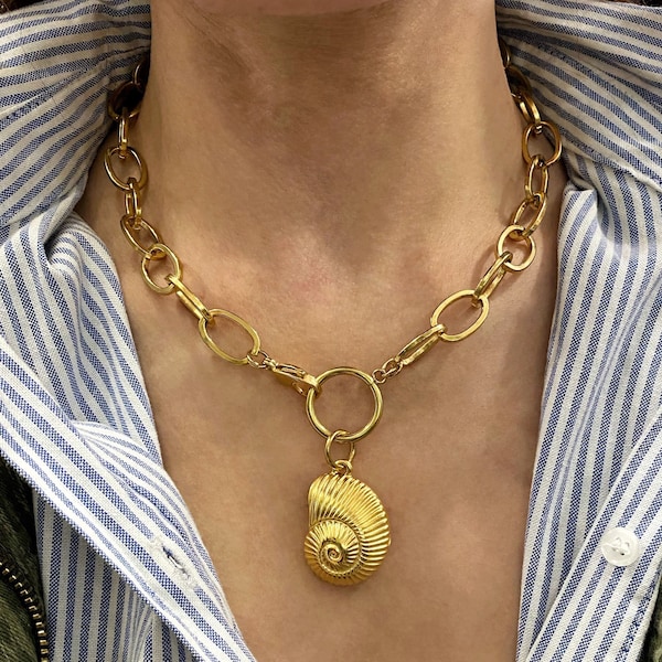 Seashell Pendant - Etsy