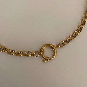 Spring Clasp Necklace, Round Closure Necklace, Lock Clasp Necklace ...