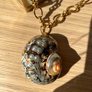 Large Shell Pendant Necklace, Giant Huge Shell Necklace, Natural Shell ...