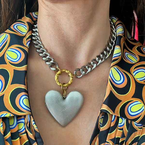 Big Pendant Necklace - Etsy