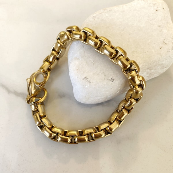 Chunky Gold Bracelet - Etsy