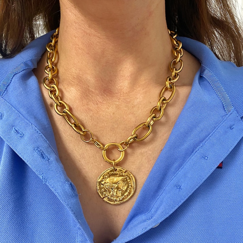 Big Chain Necklace - Etsy