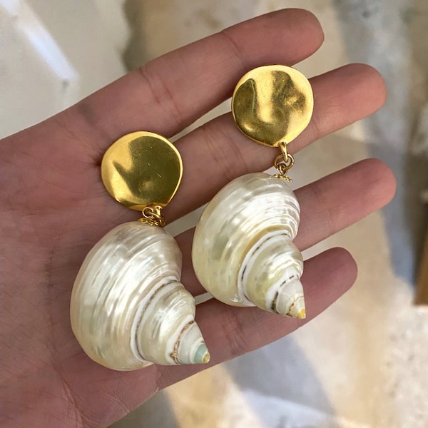 Shell Earrings - Etsy