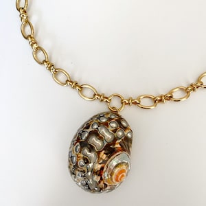 Large Shell Pendant Necklace, Giant Huge Shell Necklace, Natural Shell ...