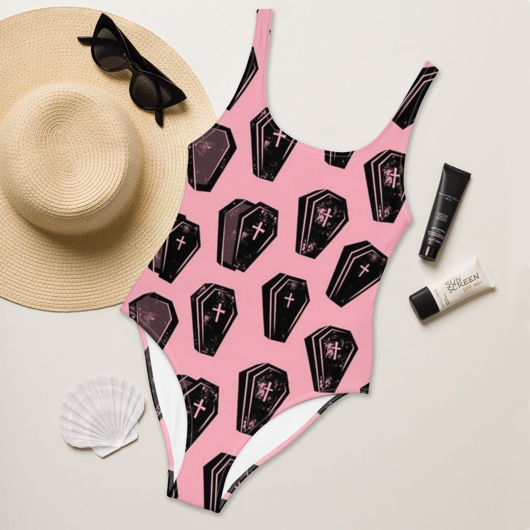 Coffin One Piece Swimsuit Etsy