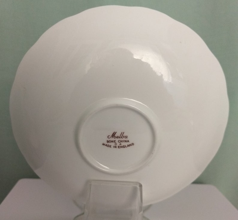 Vintage Melba Bone China Teacup and Saucer. Very Good Condition, Made ...