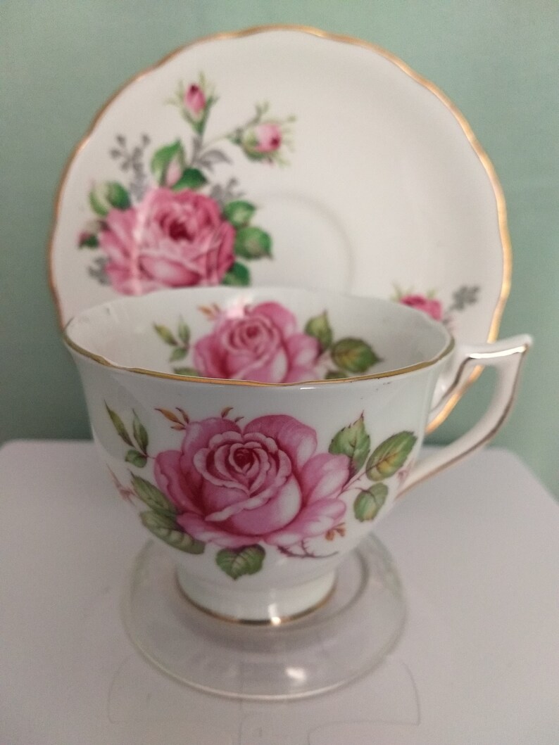 Vintage Melba Bone China Teacup and Saucer. Very Good Condition, Made ...
