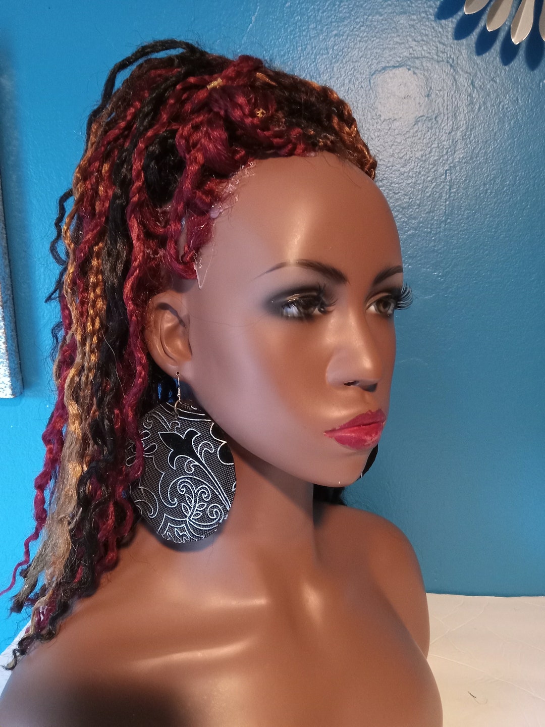 Black Silver Material Earrings - Etsy