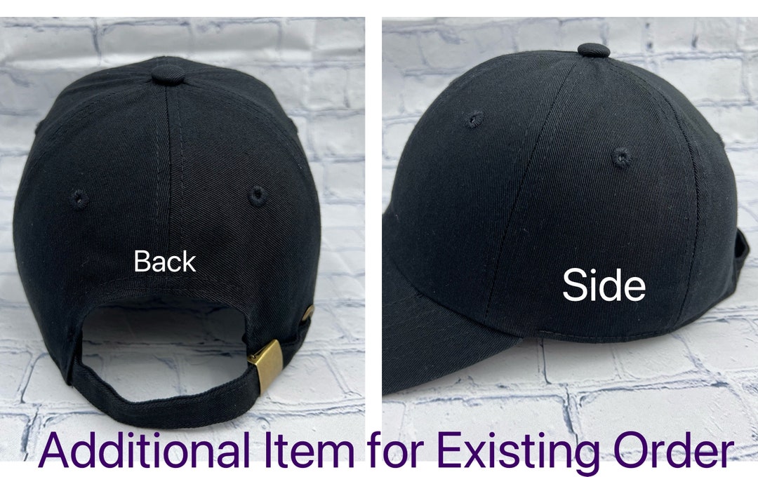 Embroidery on the Back/side of the Hat - Etsy