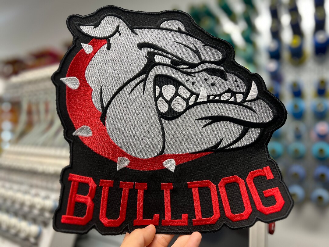 Bulldog Large Patch, Personalized Patch, Custom Patch, Iron on Patch - Etsy