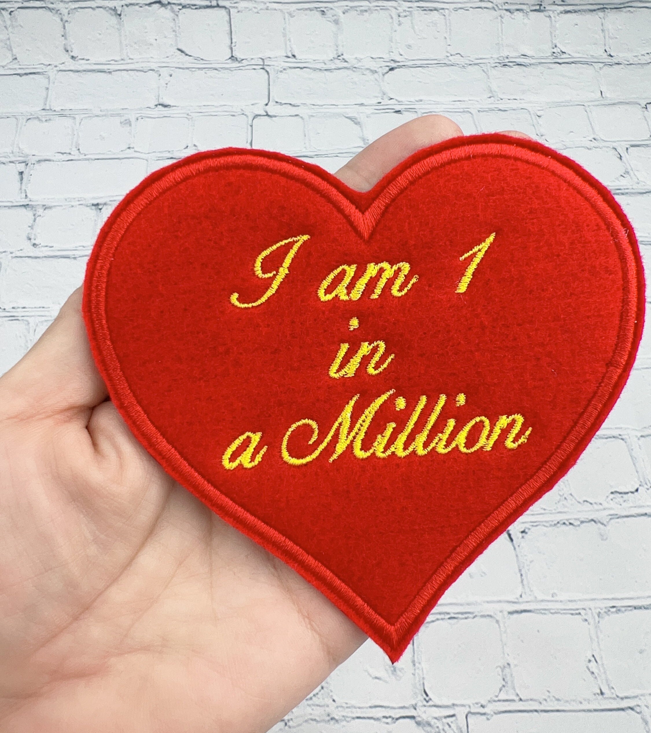 1"-8" Personalized Text Heart Patch, Custom Name Patch, Name Tag, Iron ...