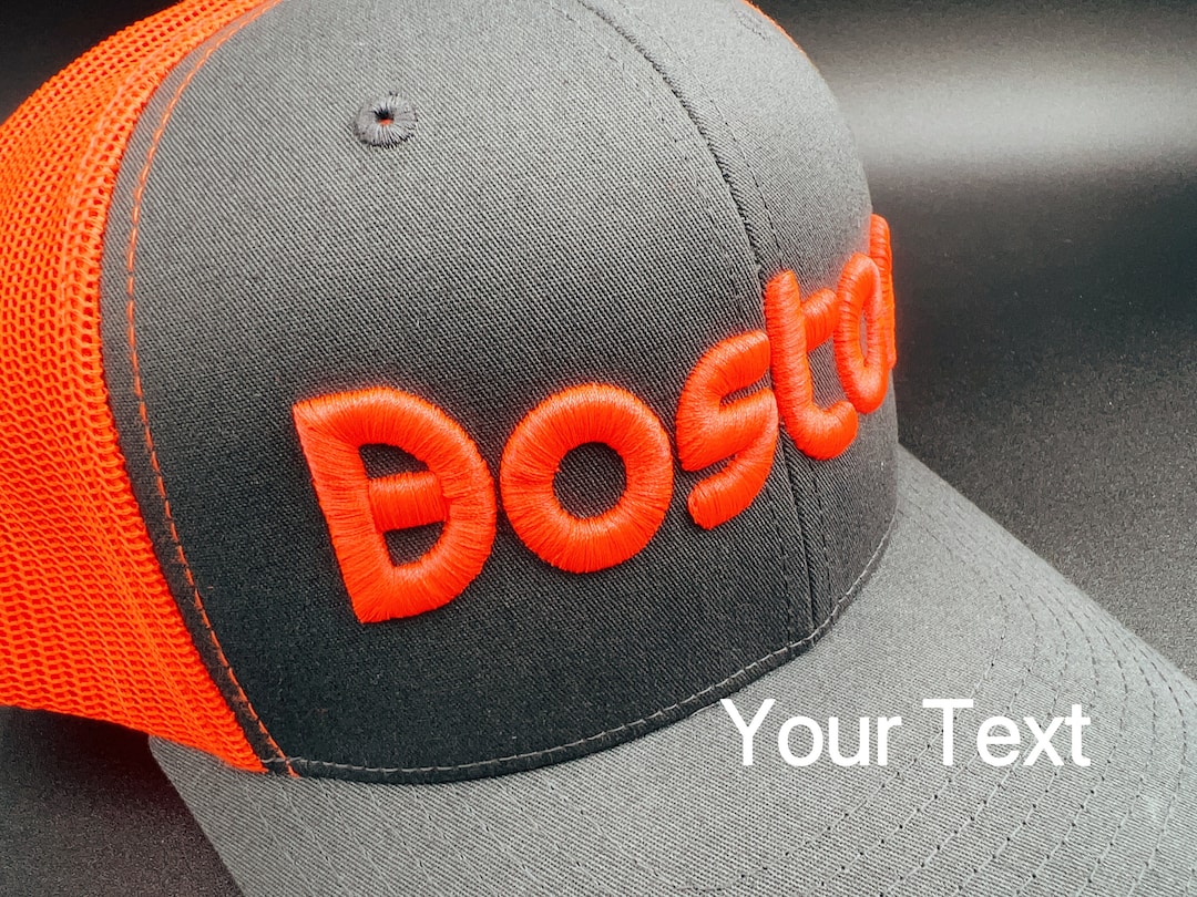 3D Puff Personalized Embroidered Hat, Custom Hat, Fitted Snapback ...