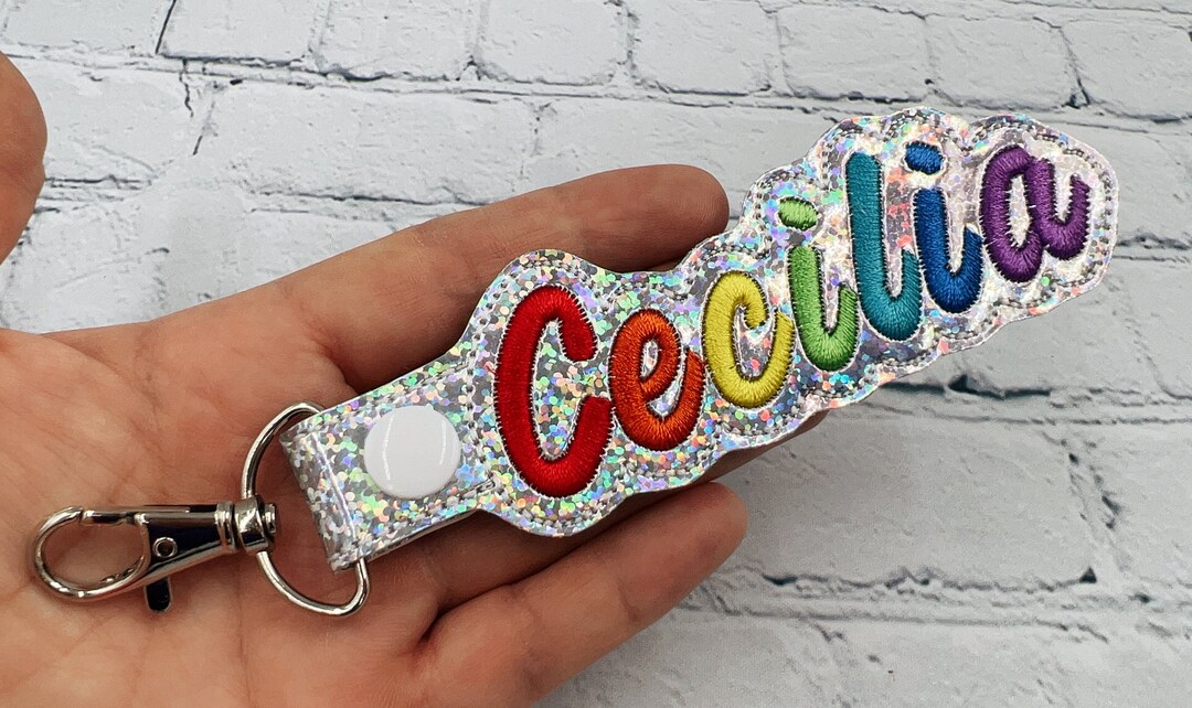 Holographic, Glitter, Shinny, Rainbow, Kids Bag Tag, Backpack Tag ...