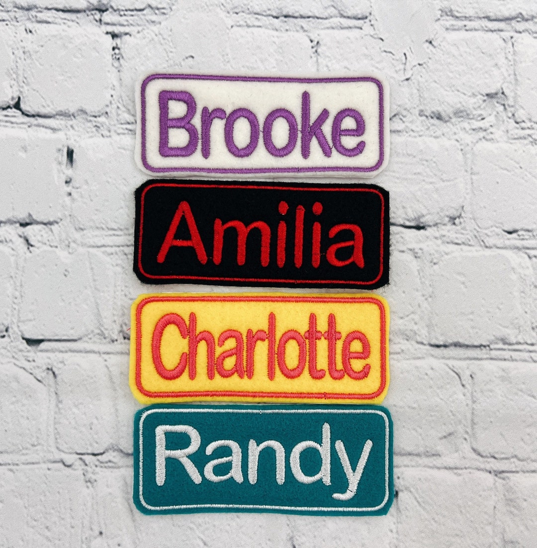 Personalized Name Patch Rectangle Patch Custom Name Patch - Etsy