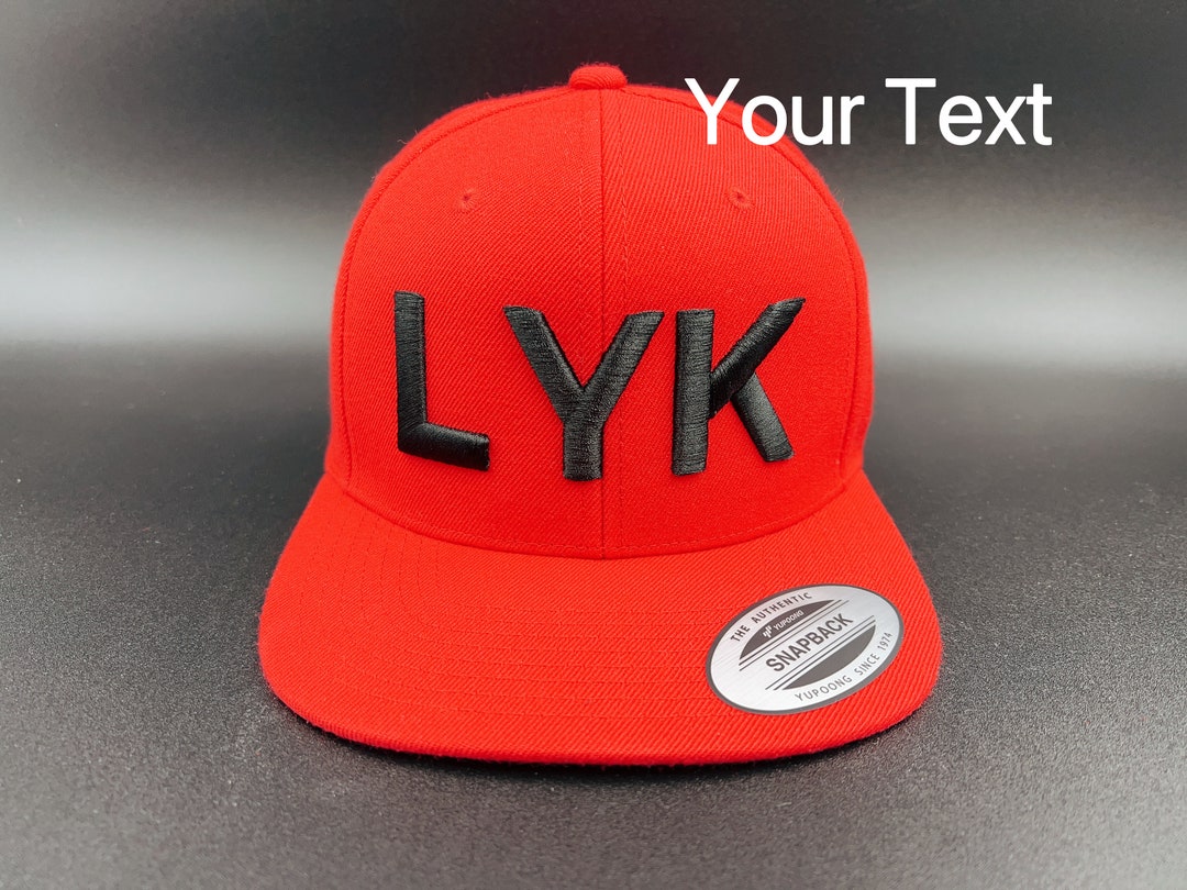3D Puff Personalized Embroidered Hat, Custom Hat, Fitted Snapback ...