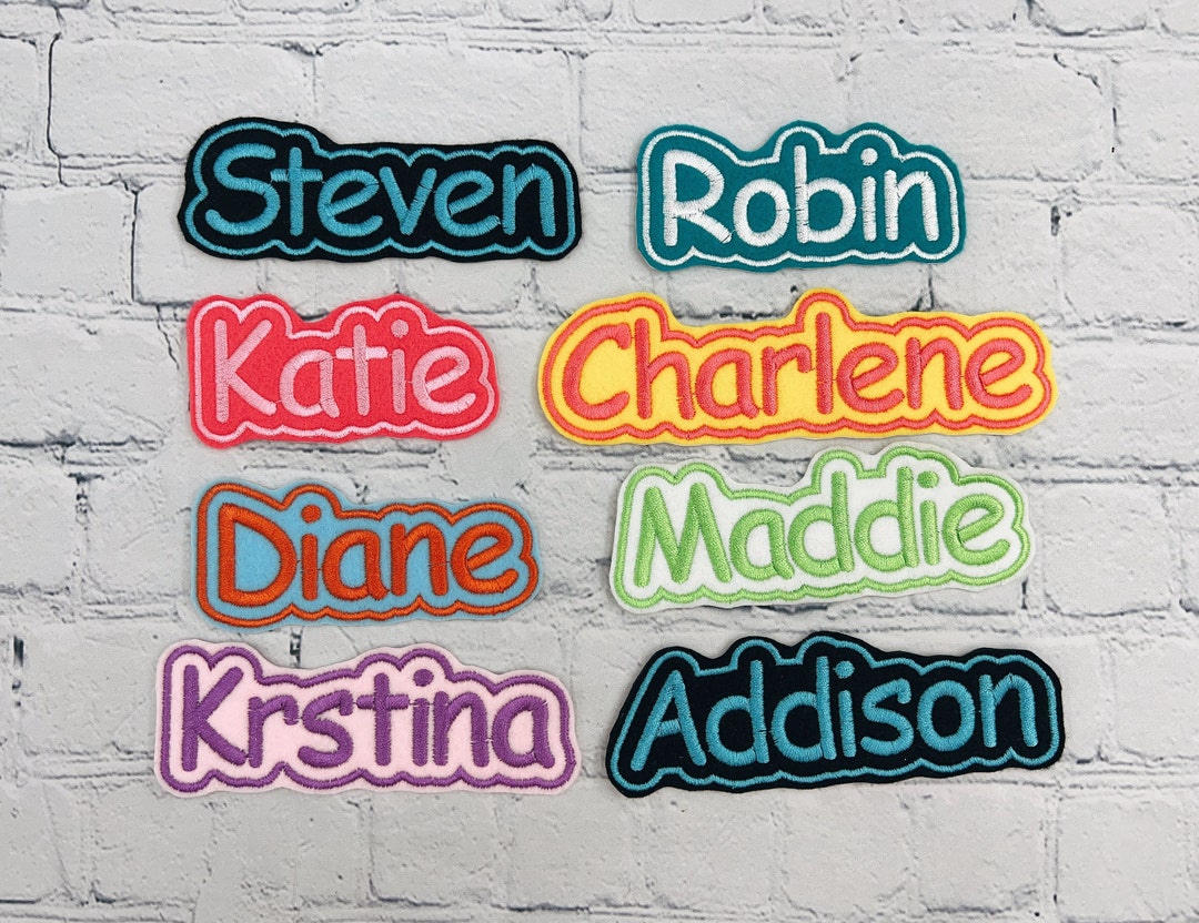 Personalized Name Patch, Custom Name Patch, Iron on Patch, for Backpacks, Jackets, Lunch Bags ...
