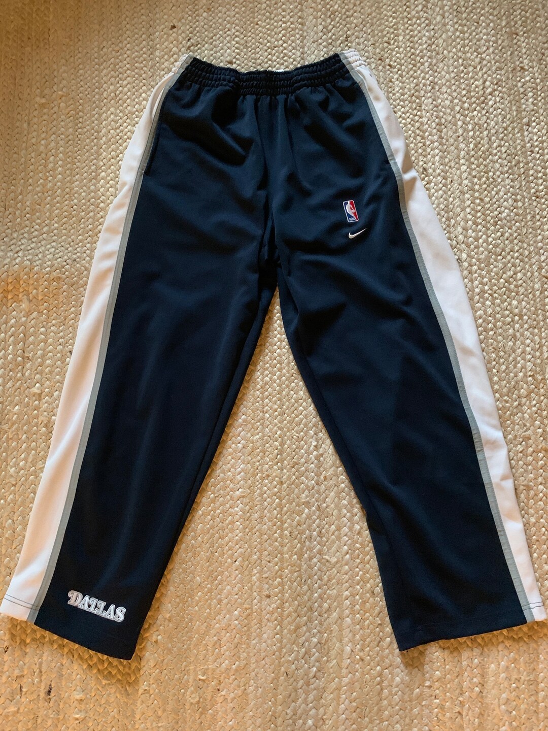 Vintage Nba Warm-up Pants Nike Dallas Mavericks Stitched Navy White ...