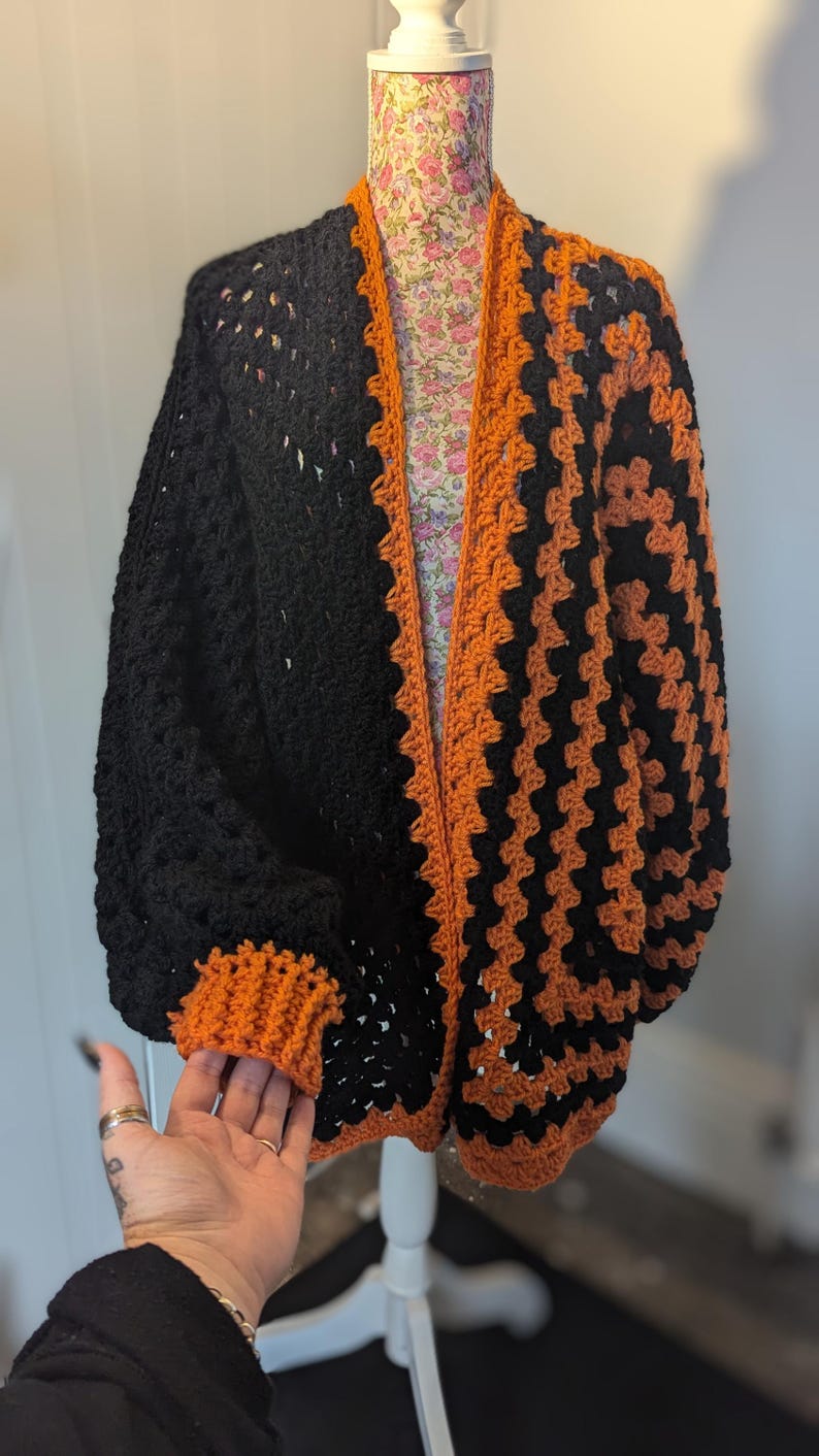 Fully CUSTOM Hexagon Crochet Cardigan - Etsy
