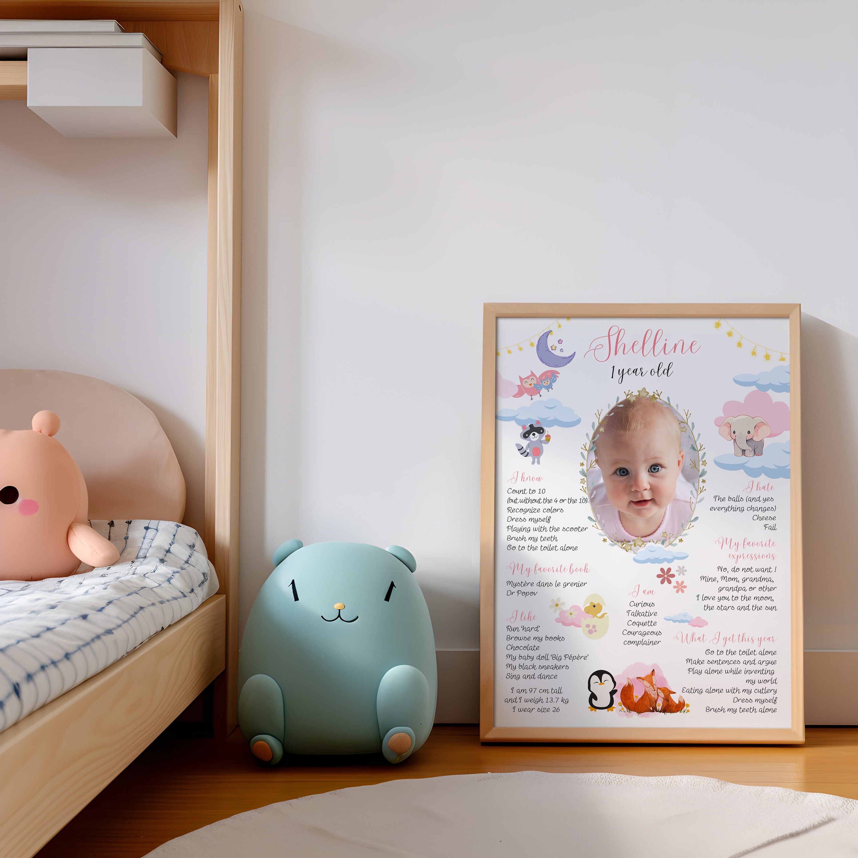 Beautiful Customizable Printable Poster for Kids - Etsy