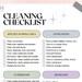 Minimalist Cleaning Checklist - Etsy