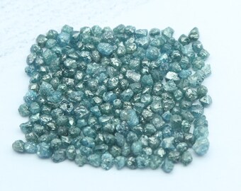 2-2.5mm Blue Rough Diamond Crystal, Blue Crystal, Natural Raw Diamond ...