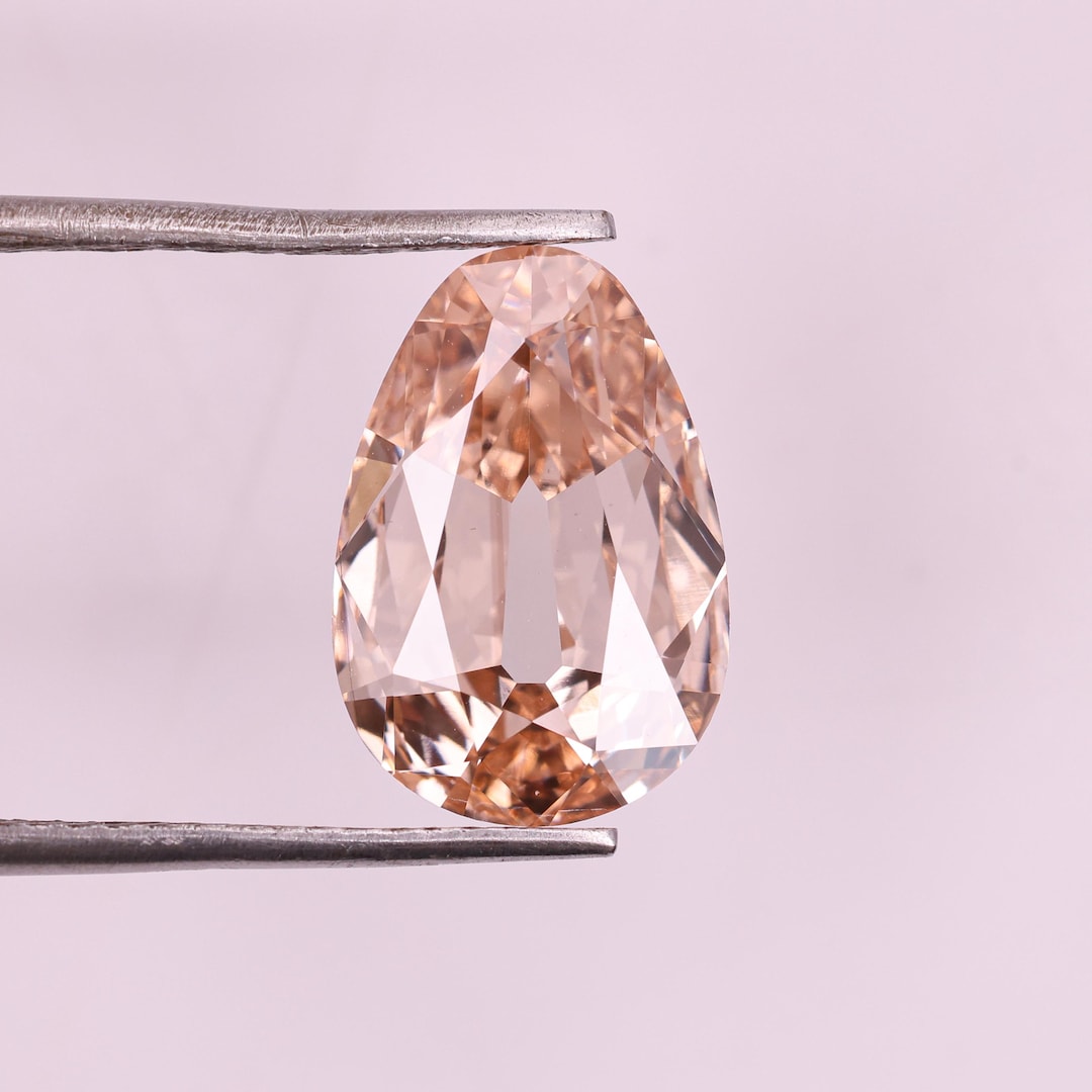 3.45 CT Pear Old Mine Cut Lab Grown Diamond | VS1 W X Color CVD Loose ...