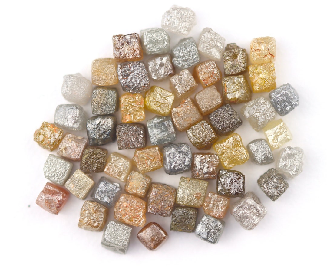 2.50-3.50 MM, Natural Congo Cube Diamond, Rare Rough Diamond Beads for Jewelry Making, Rough ...