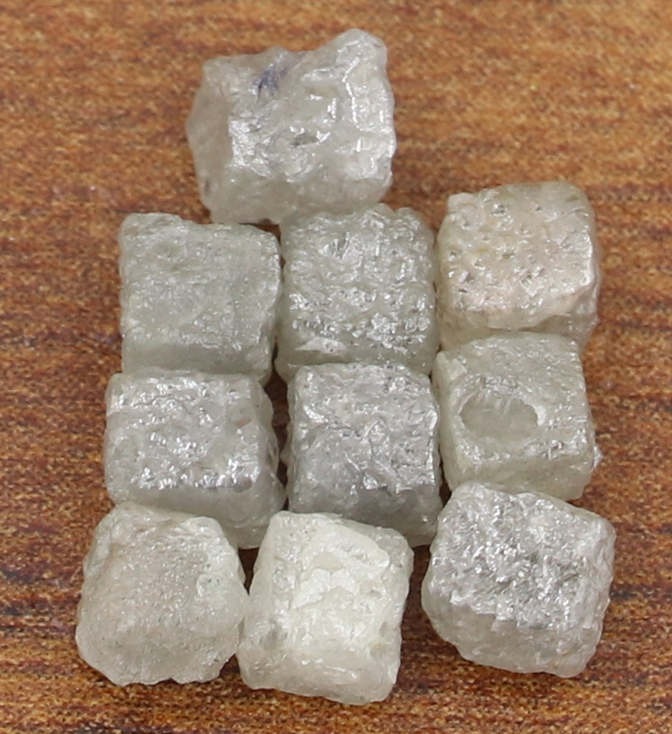 4.77 Carat Lot / 3.0-4.0mm Cubes White Grey Rough Diamond | Etsy