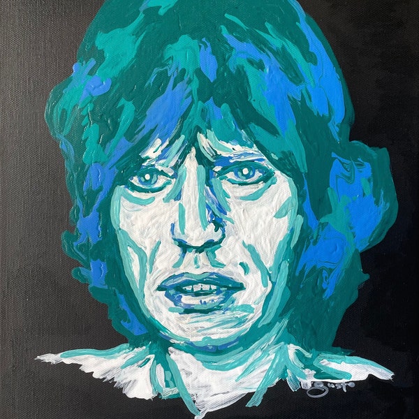 Mick Jagger Painting - Etsy