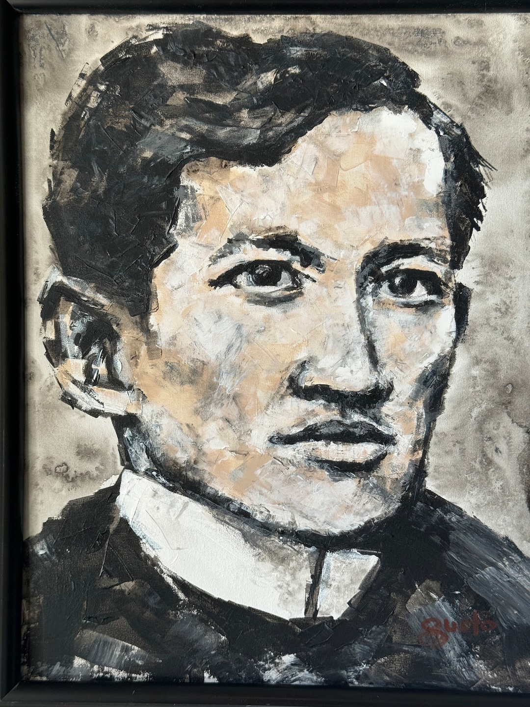 Jose Rizal Portrait, Original Acrylic Painting, 11x14 Canvas Panel ...