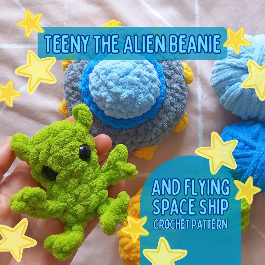 PDF NO-SEW* Pattern Teeny the Alien Beanie *digital File Only* - Etsy