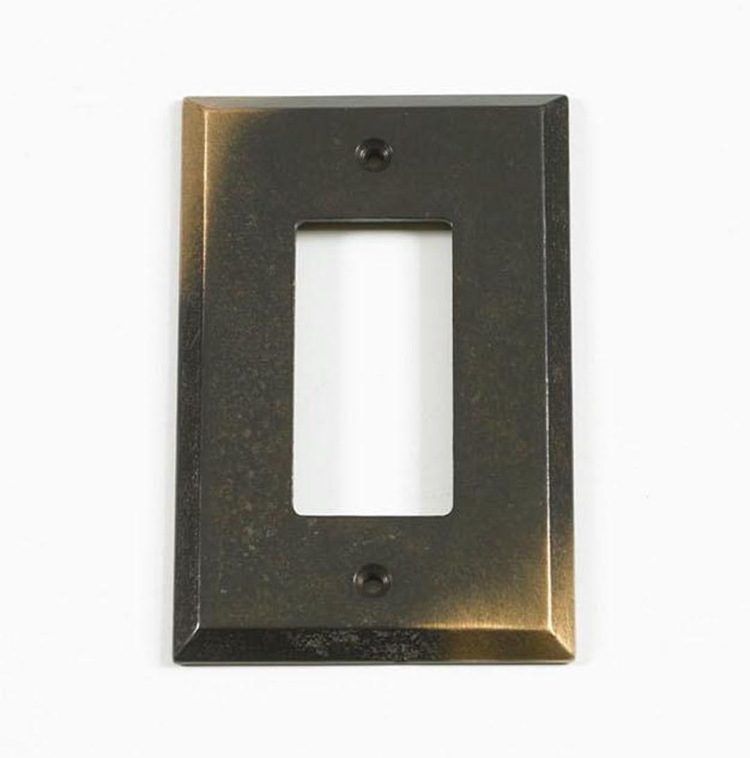 Cast Bronze Rocker Switch Plate Wall Covers - Antique Bronze - Etsy