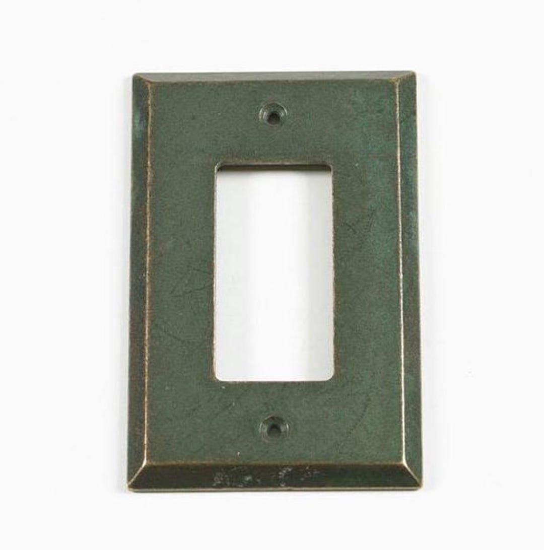 Cast Bronze Rocker Switch Plate Wall Covers - Verde Imperiale - Etsy