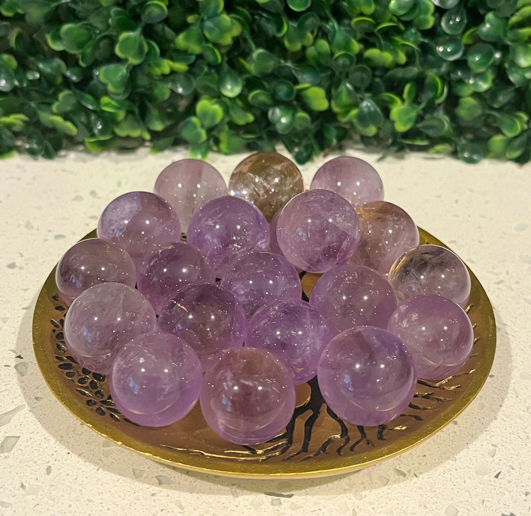 Amethyst Gumball Crystal Sphere - Etsy
