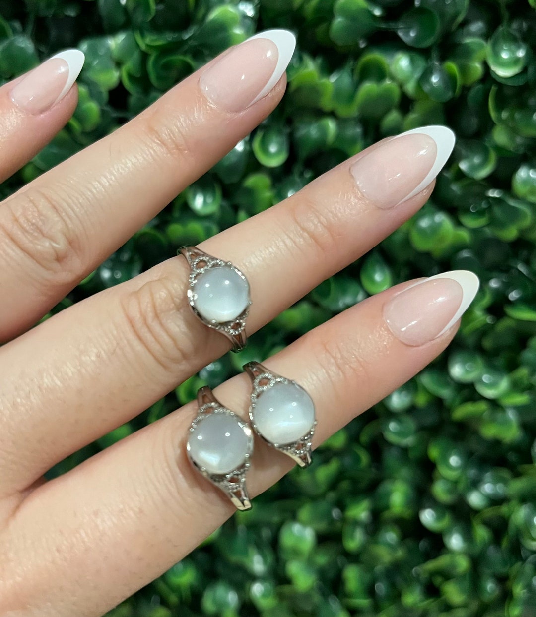 Moonstone Adjustable Ring - Etsy