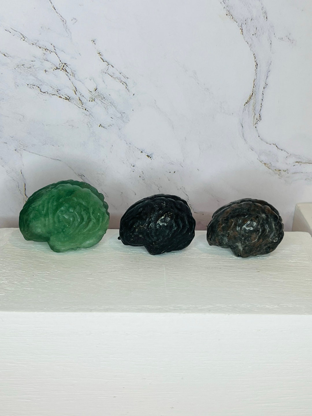 Mini Brain Crystal Carving - Etsy