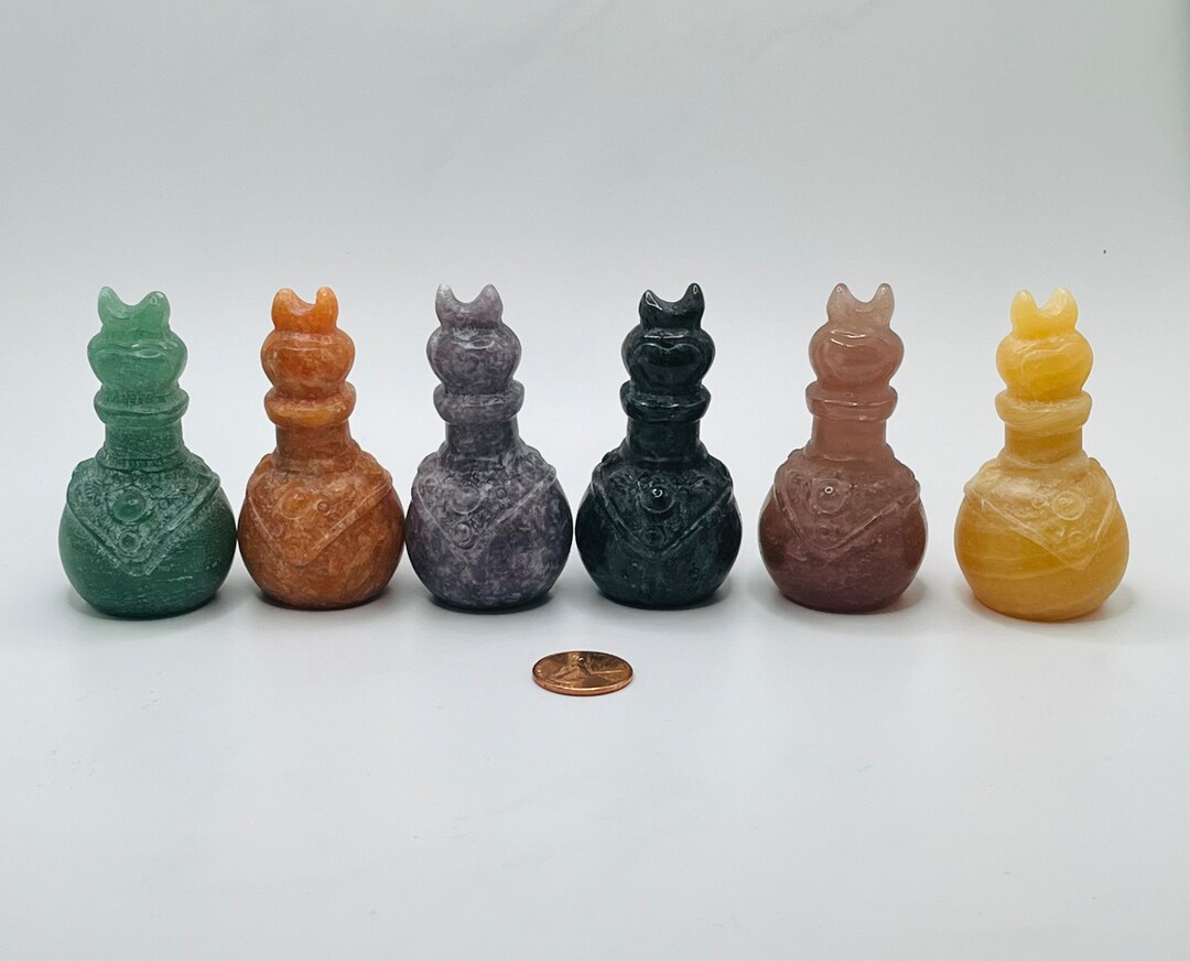 Crystal Potion Bottle Carving - Etsy
