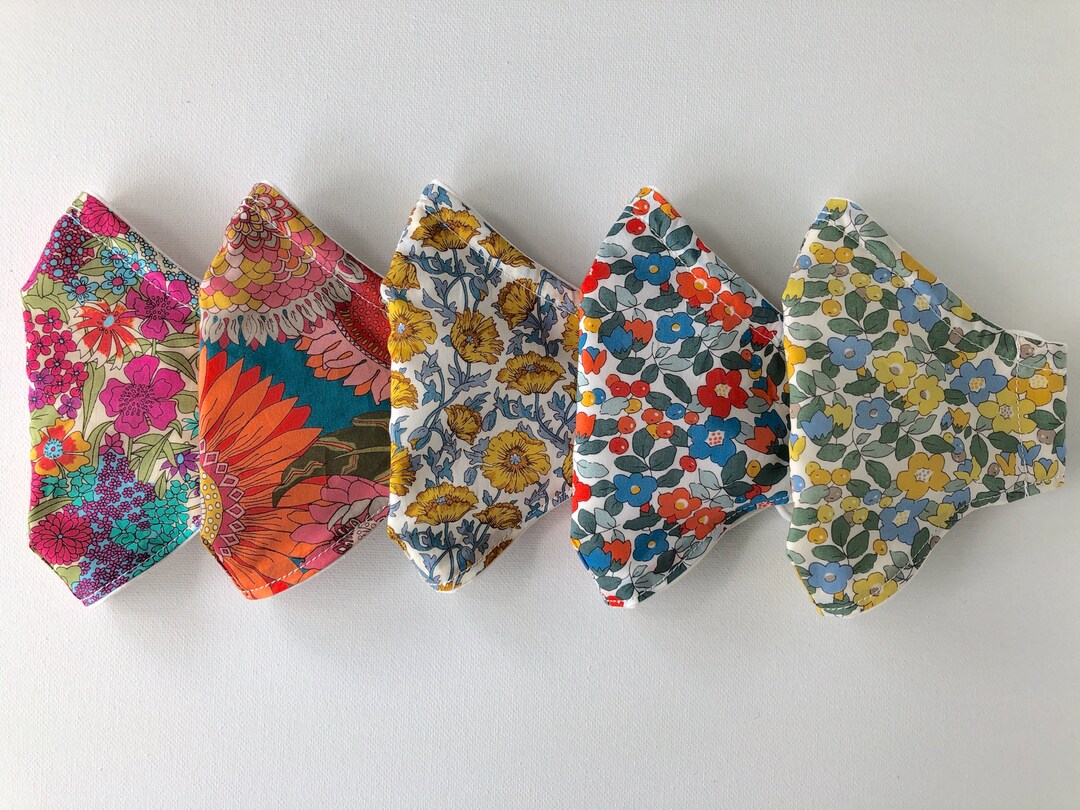 Cute Liberty of London Face Mask With Nose Wire, Handmade for Teens ...