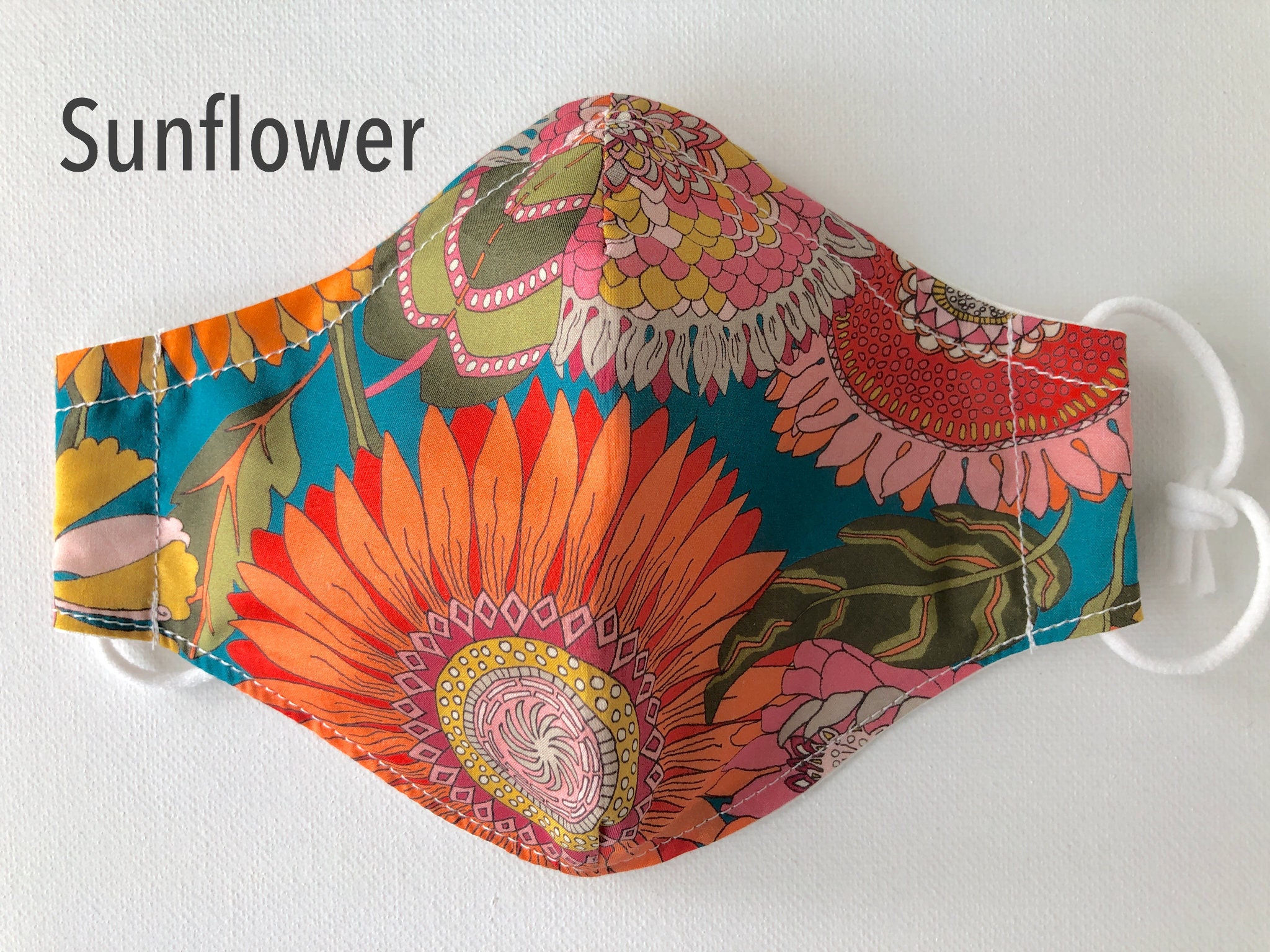 Cute Liberty of London Face Mask With Nose Wire, Handmade for Teens ...