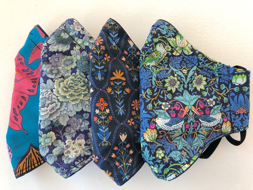 Liberty of London Face Mask Nose Wire Pretty Floral Made in USA ...