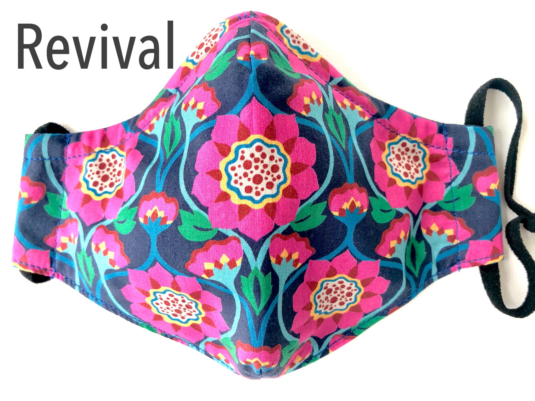 Liberty of London Face Mask Nose Wire Pretty Floral Made - Etsy