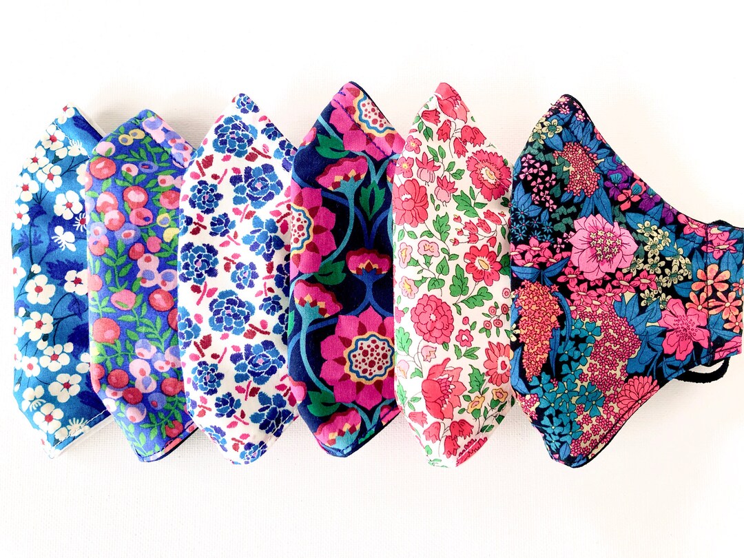 Liberty of London Face Mask Nose Wire Pretty Floral Made in USA ...