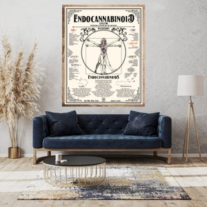48 X 60 Inch Endocannabinoid System Cannabis Woman Cannabis Education ...