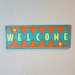 Mid Century Modern Welcome Sign, Retro MCM Atomic Starburst Outdoor or ...
