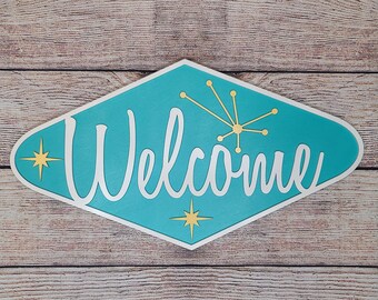 Atomic Welcome Sign - Etsy
