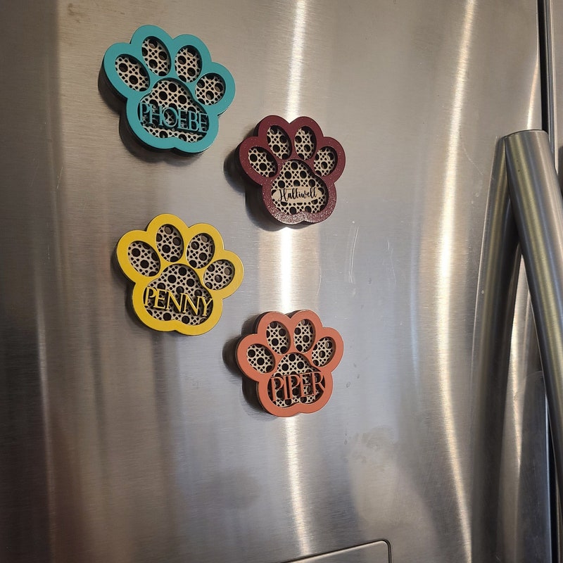 Paw Print Magnet - Etsy