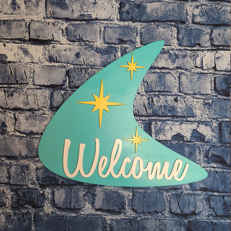 Mid Century Sign - Etsy