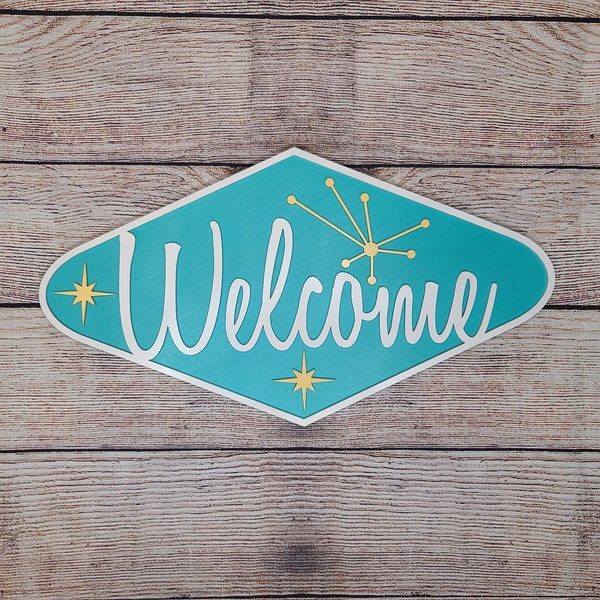 Atomic House Sign - Etsy