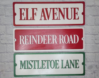 Christmas Road Sign - Etsy
